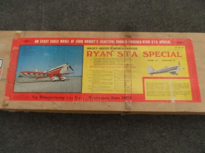RARE Vintage Balsa SIG Kit - Sig Ryan STA Special Kit RC-27 72 ...