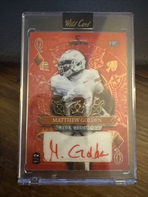 2024 Wild Card Matthew Golden Auto Autograph Queen 1/2 Green Bay ...