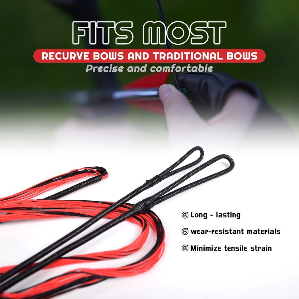 Archery Flemish Twist Bow String 14 16 Strand AMO 59-62'' Recurve Bow ...