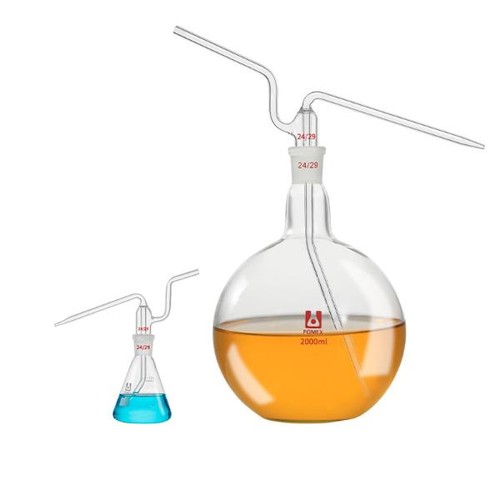 Triangle Gas Washing Bottle Erlenmeyer Flask 50ml-3000ml Lab Glassware ...