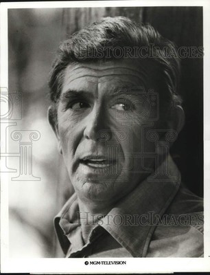 1985 Press Photo Actor Andy Griffith in NBC TV Movie "Girl in the Empty ...
