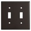 Light Gloss Brown Metal Wall Plate Covers Switch Plates & Outlet Covers ...