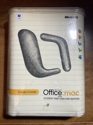 Microsoft Office Mac 2004 Student and Teacher Edition Software 3 keys ...