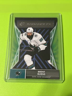 2021-22 Upper Deck SPx Hockey RADIANCE FX Insert Sharks BRENT BURNS RFX ...