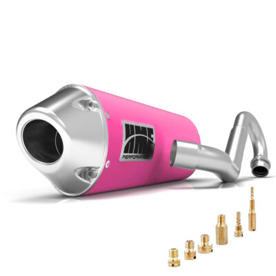 HMF Honda TRX 450R Full Exhaust Pink Ellip w/Euro + Jets (06) | eBay