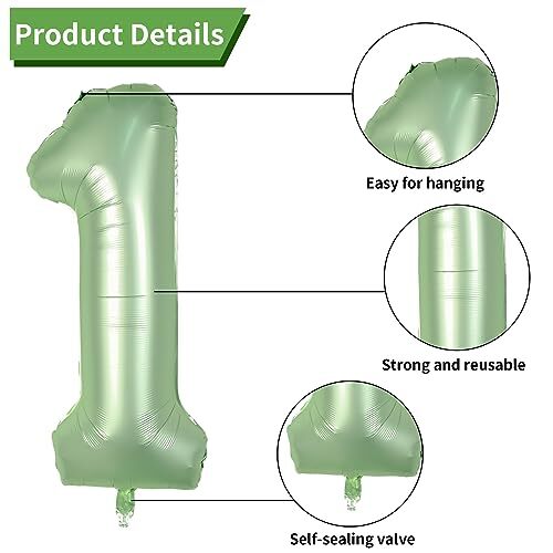 40 Inch Sage Green Number 1 Balloon Olive Green 1st Birthday Balloons 40 Inch Sage Green Number 1 Balloon Olive Green 1st Birthday Balloons