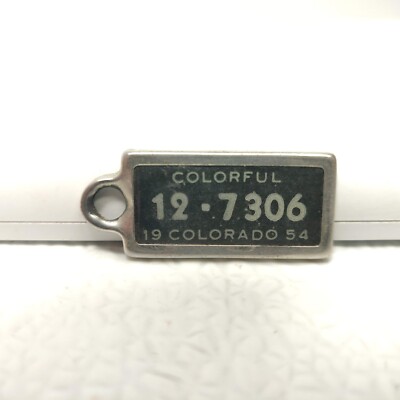 RARE VTG Disabled Veterans Mini License Plate Key Chain Ring Tag ...