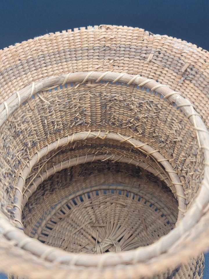 Vintage Yekuana Basket Amazon Venezuela Woven Flare Shape Wiwal Decor ...