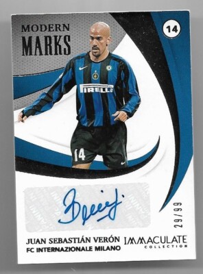 2021 Panini Immaculate Autograph Auto Card : Juan Sebastian Veron #29/ ...