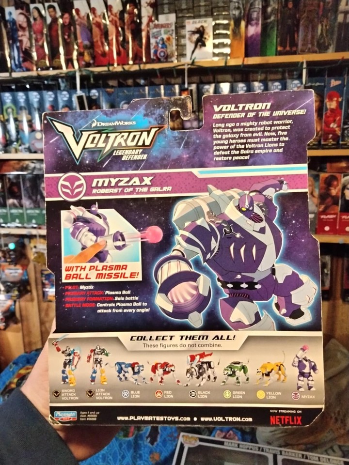 Voltron Legendary Defender Myzax Basic Action Figure With Plasma Ball ...