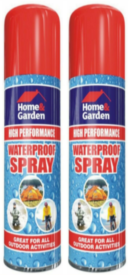 2 X300ml WaterProof Spray Fabric Shoes Tents Cloth Protector Camping ...