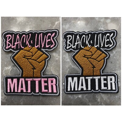 Black Lives Matter Iron On Patch, Black Lives Matter Sew On Patch ...