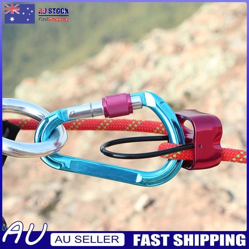Rappel ATC Belay Device Descender Camping Climbing Equipment (Purple ...