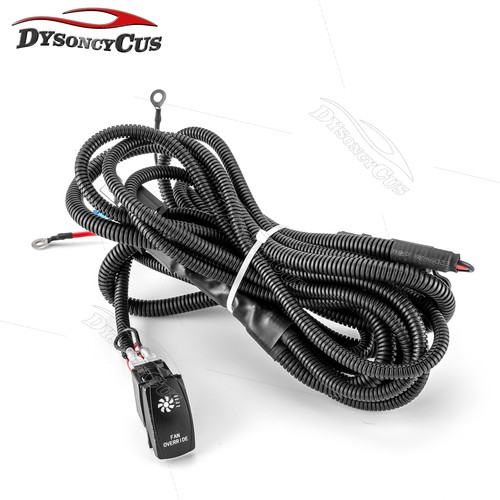 Cooling Fan Override Rocker Switch Kit | Blue | Universal Fitment | For ...