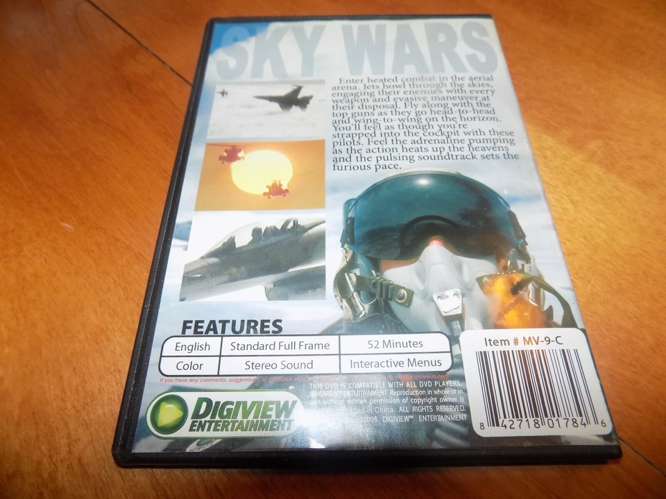 SKY WARS DIGIVIEW ENTERTAINMENT Jets Helicopters Flight Fighters ...