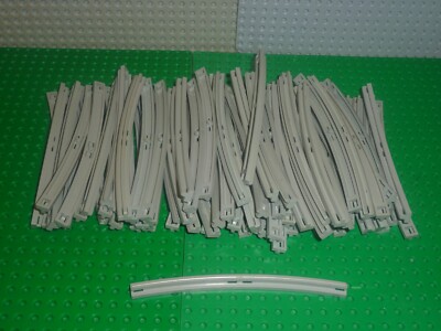 75 Piece rail courbe LEGO TRAIN 12v 4,5v ref 3230b track set 7740 7745 ...