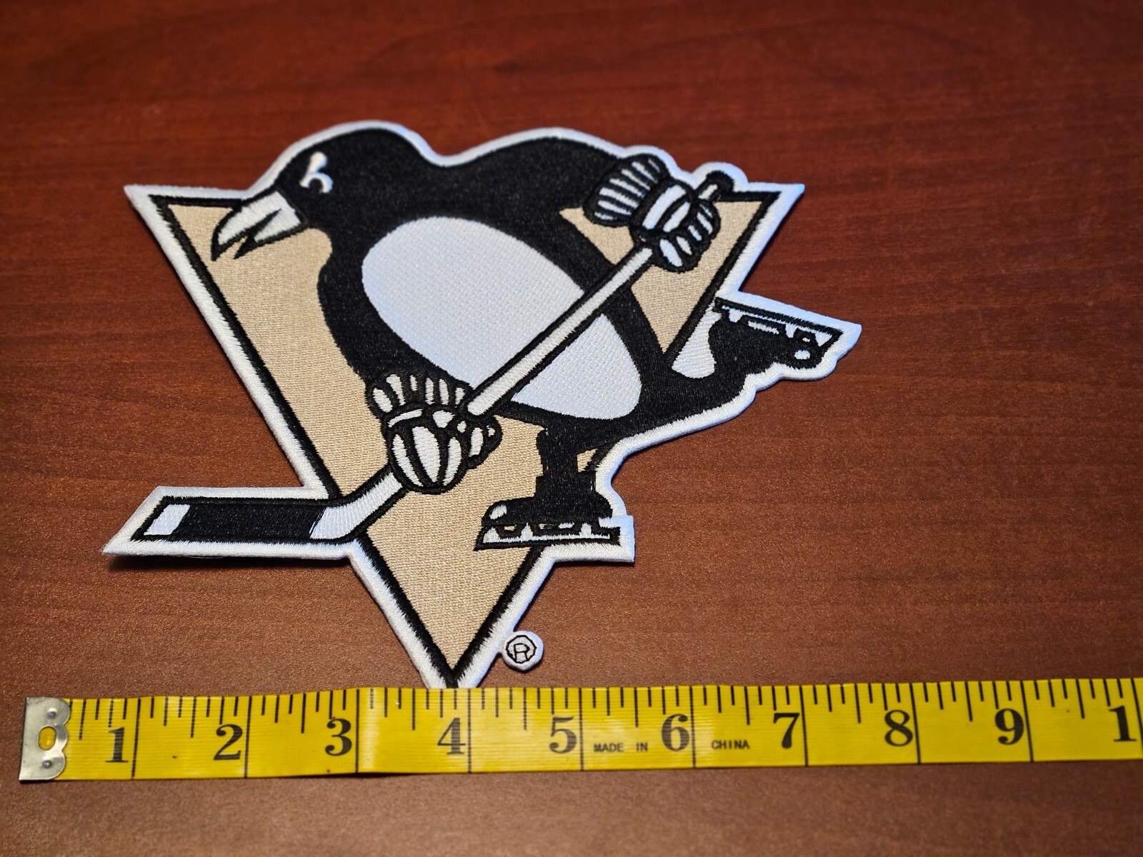 HUGE Pittsburgh Penguins Embroidered IRON-ON PATCH - 8" Free Shipping ...