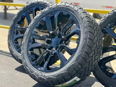 2024 GMC Sierra 1500 Yukon Denali 22" Wheels Rims Tires Chevy Silverado ...
