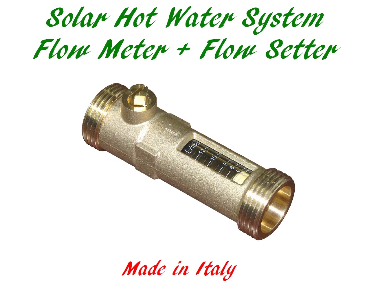 Solar Hot Water Flow Meter Flow Regulator Setter | eBay