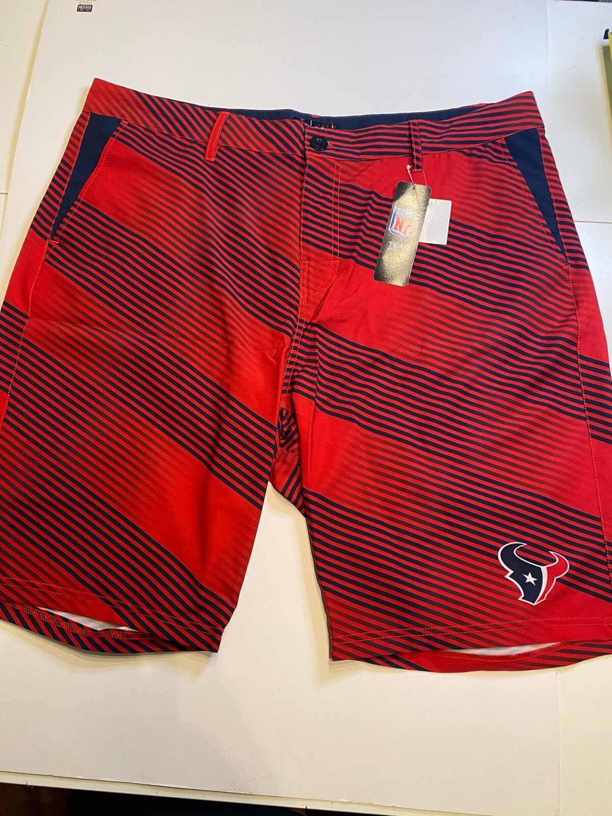 Houston Texans Team Apparel Bathing Suit Mens SZ 40 Red With Black | eBay