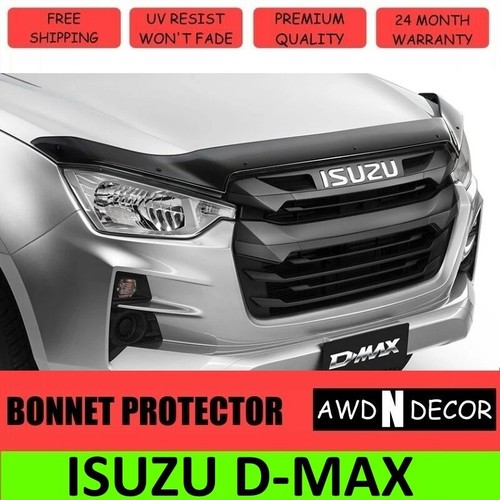 BONNET PROTECTOR FOR ISUZU Dmax D Max 2020-2023 Black Stone Guard D-max ...