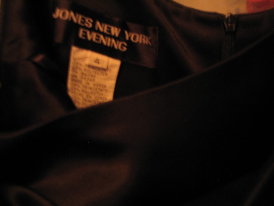 Jones New York Evening Dress Sz 4 Black Exc Cond L00k Ebay
