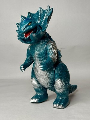 MARUSAN 450 JIRASS 12” B.O. Tin Toy Style GODZILLA Sofubi Signed Eiji ...