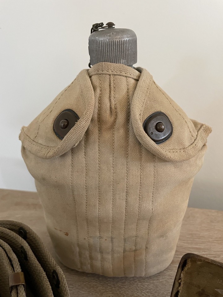 WWI Field Gear Canteen Belt Shaving Kit 1918 | eBay