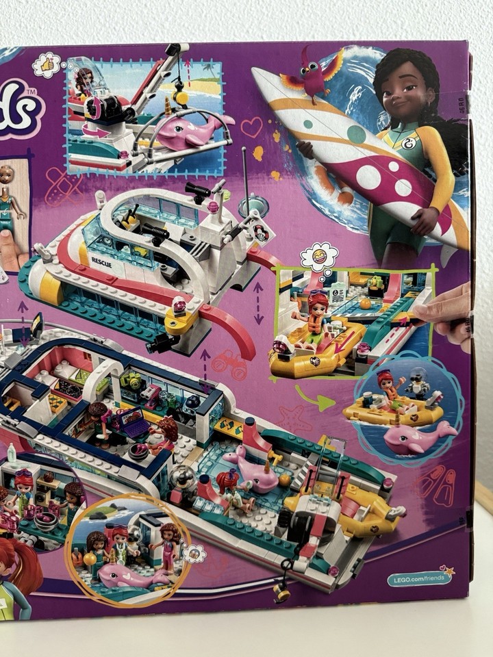 LEGO Rescue Mission Boat LEGO Friends 41381 Building Kit 908pcs Retired ...