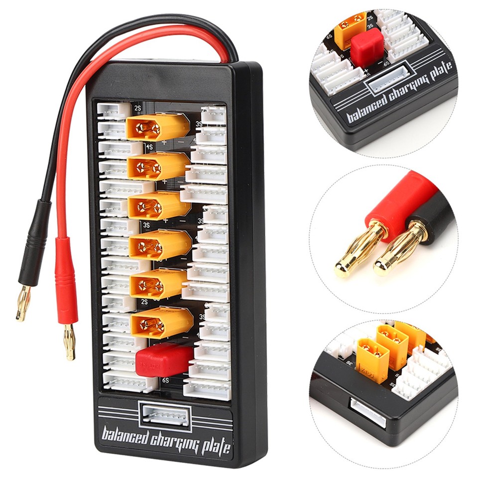 XT60 4.0 Banana Plug Parallel Charging Board RC Battery Charging Board ...