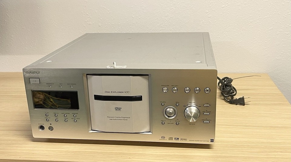SONY DVP-CX777ES DVD DISC EXPLORER PLAYER CHARGER 400 (MINOR SCRATCHES ...