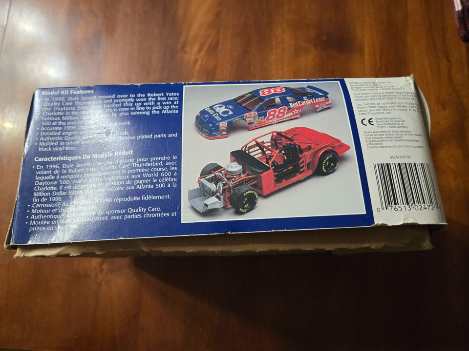 Monogram Dale Jarrett #88 Quality Care Thunderbird - 1/24 Unassembled ...
