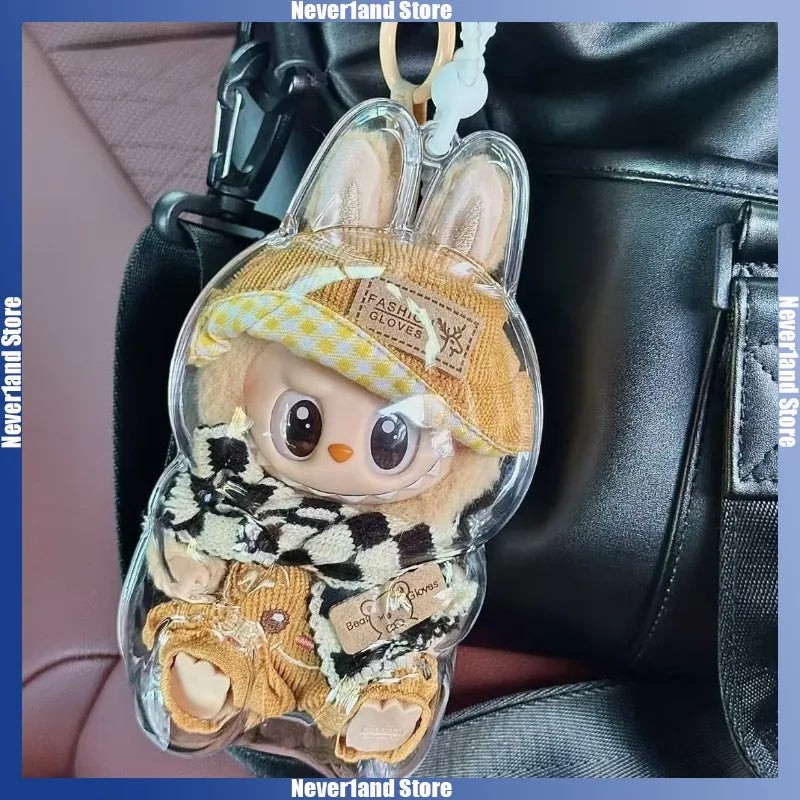 La.bubu Transparent Protective Cover Stuffed Toys Cover Labubu I II ...
