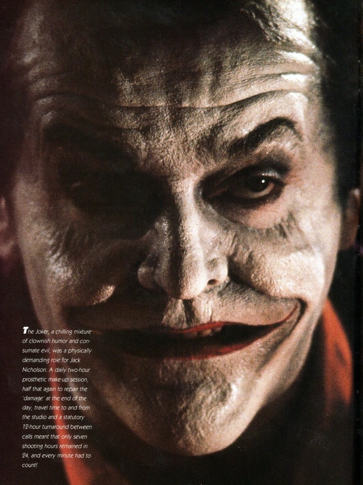 BATMAN/MICHAEL KEATON 1989 SOUVENIR MOVIE MAGAZINE-JACK NICHOLSON NM TO MINT | eBay