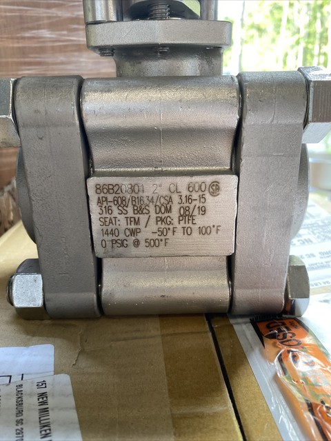 Apollo 86b-208-01 86B20801 2 Inch 3-piece Socket Weld Ball Valve for ...