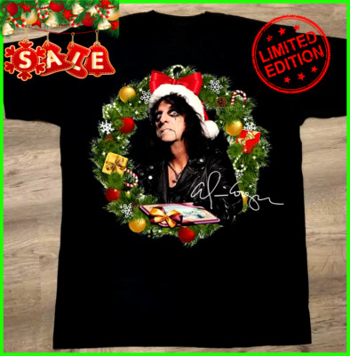 Alice Cooper Santa Give You A Christmas T-shirt, Alice Cooper Signature ...