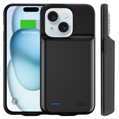 6800mAh Battery Charger Case Power Bank For iPhone 15 Charging Cover | eBay