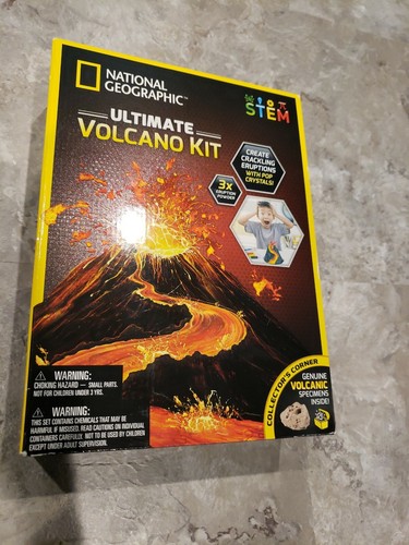 NATIONAL GEOGRAPHIC Ultimate Volcano Kit with Learning Guide New ...