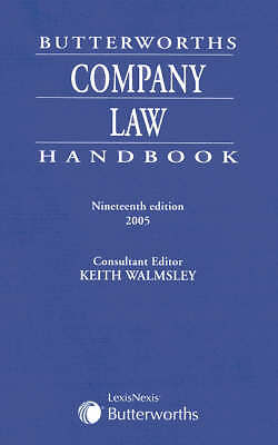 Butterworths Company Law Handbook by Keith Walmsley (Paperback, 2005 ...