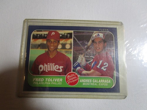 1986 Fleer Baseball Fred Toliver / Andres Galarraga Rookie Card #647 | eBay