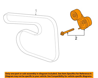 GM OEM 08-18 Astra Cooling Belts Pulleys-Belt Tensioner 25191534 | eBay