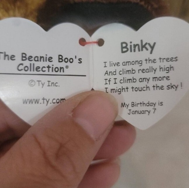 Ty Beanie Boos - Binky 6" Bush Baby - Mint With Mint Tags | eBay