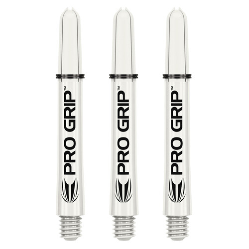 Target Pro Grip White Nylon Dart Shafts Stems set 3 Solid Colour Easter ...