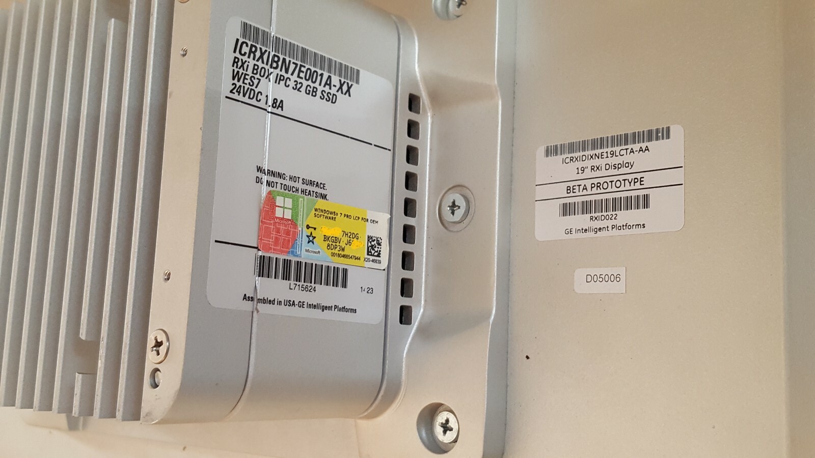 GE RXi Industrial PLC/19" Touch Screen Display | eBay