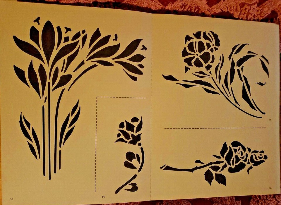 1979 Vintage Craft Book "Floral Cut & Use Stencils" - Like New - High ...