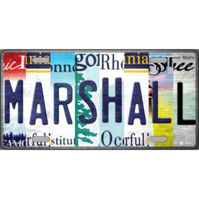 Marshall Strip Art Novelty Metal License Plate Tag Tag LP-13285 | eBay