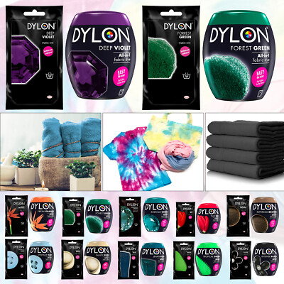 DYLON MACHINE POD HAND DYE 350G DYLON FABRIC DYE 50G & CLOTHES DYE - 19 ...