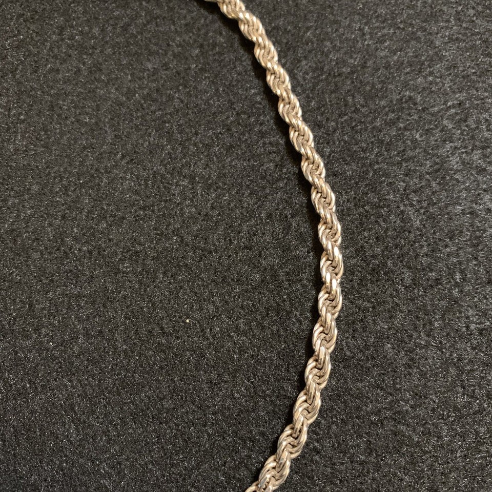 Classic 925 Sterling Silver 20” 5mm Rope Chain Necklace Solid 38.6 ...