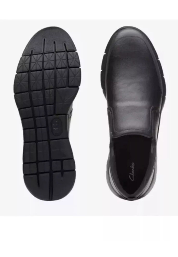Clarks LT Slip Men’s Black Leather Shoes Uk Size 6.5 G EU 40 | eBay UK