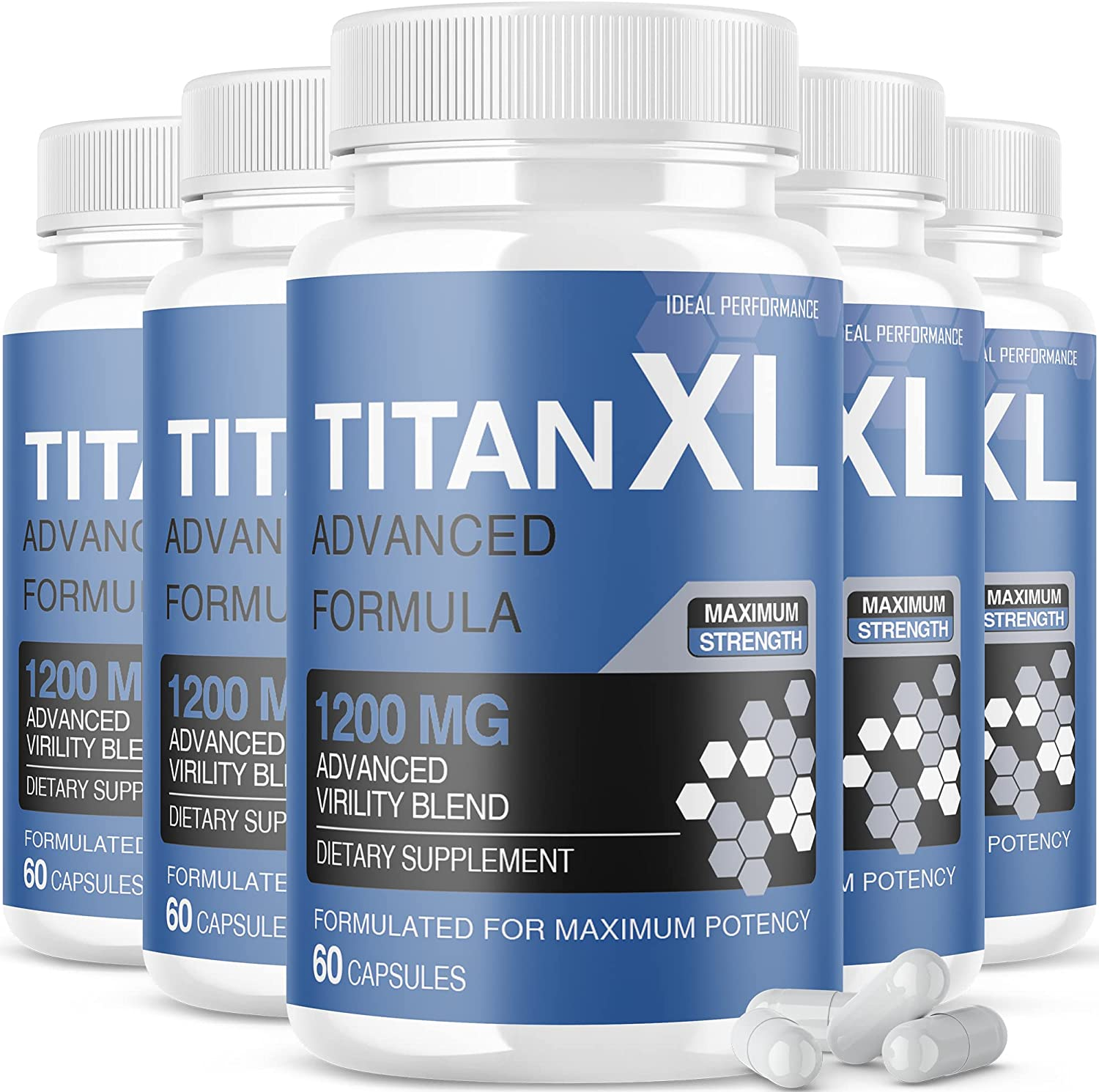 (5 Pack) Titan XL Supplements Pills (300 Capsules) | eBay